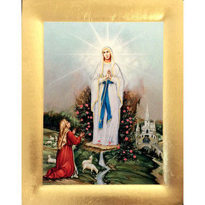 Hail Mary Gifts | Design | Our Lady Of Lourdes Serigraph Icon Made In ...
